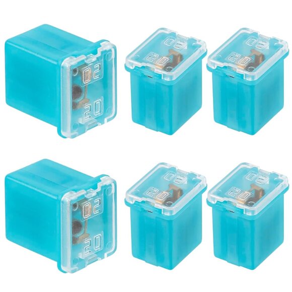 Other | 2a Square Auto Fuses 20 Amp Low Profile Box Shaped Automotive ...